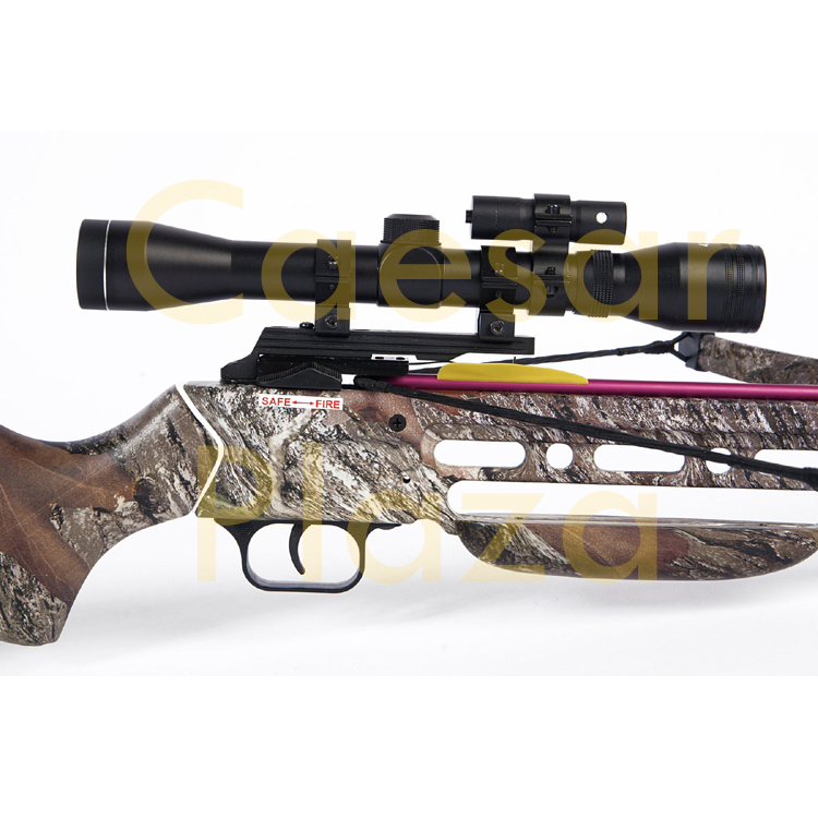 150 Lb Camouflage Crossbow Bow W 4x20 Scope 7 Bolts Arrows 180 175